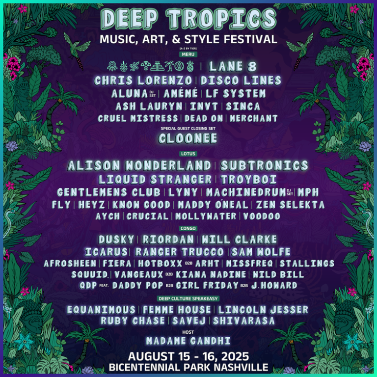 Deep Tropics Music Festival Reveals First Wave of 2025 Lineup - The ...