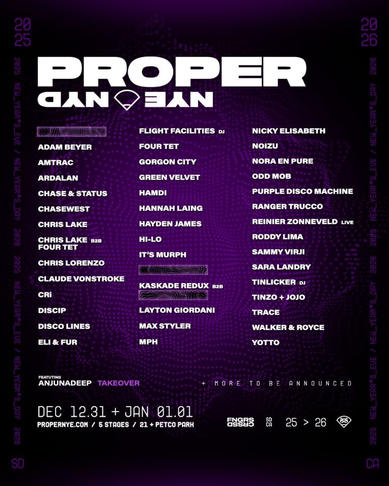 PROPER NYE 2025 Lineup Has Released - The Festival Voice